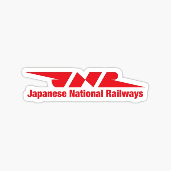 "JNR-Japanese National Railays- RED" Sticker by TOKYOFLAGSTORE | Redbubble