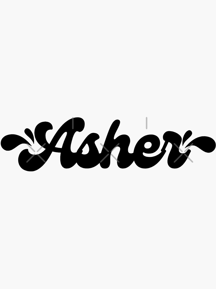 "Asher" Sticker for Sale by VITRARA | Redbubble