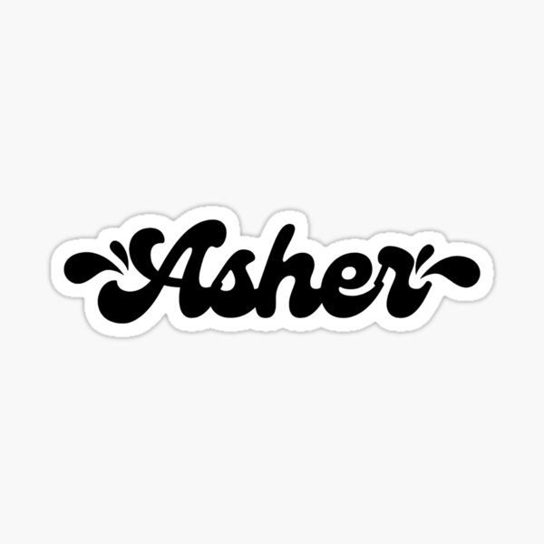 "Asher" Sticker for Sale by VITRARA | Redbubble