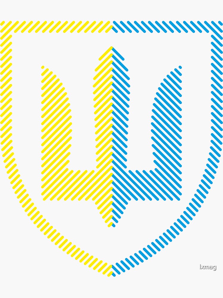 "Ukraine Support ZSU AFU Coat of Arms Patriotic" Sticker for Sale by ...