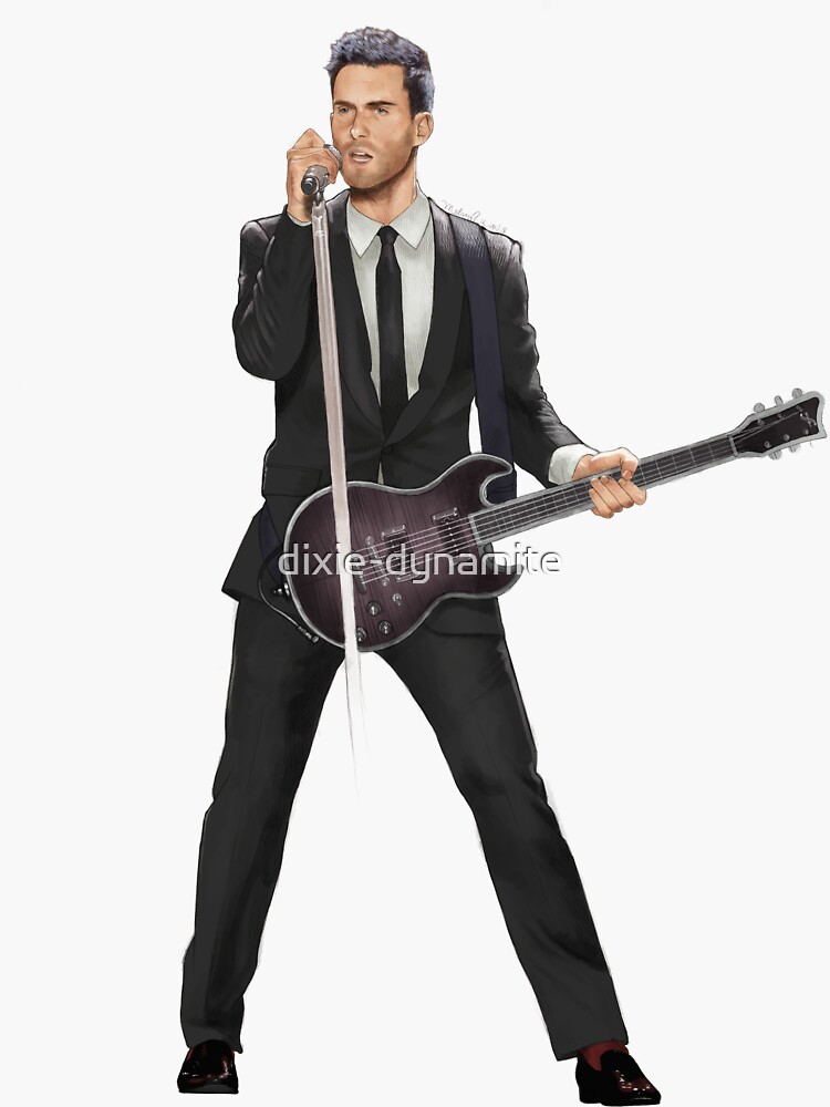 "Adam Levine" Sticker for Sale by dixie-dynamite | Redbubble