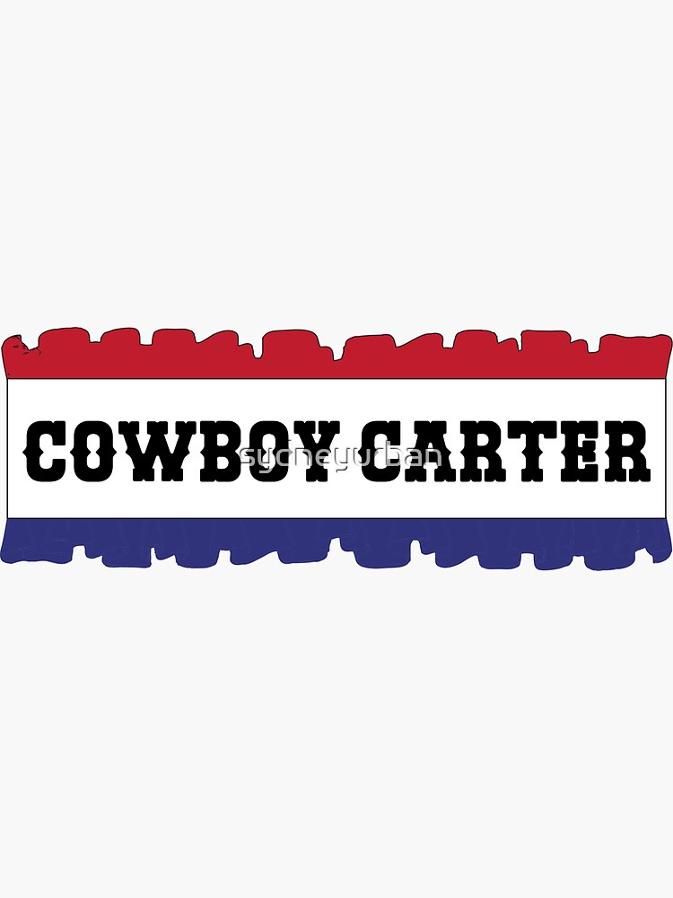 "Cowboy Carter Sash" Sticker for Sale by sydneyurban | Redbubble
