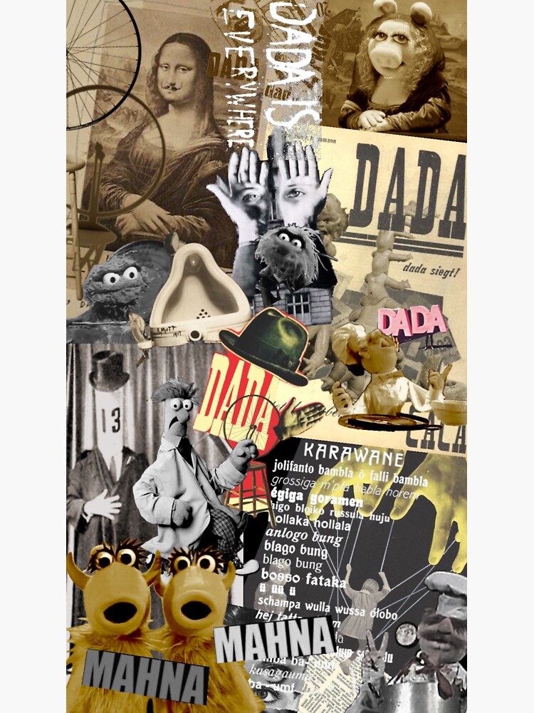 "Muppet Dada // Muppet Collage" Sticker for Sale by Evan Bode | Redbubble
