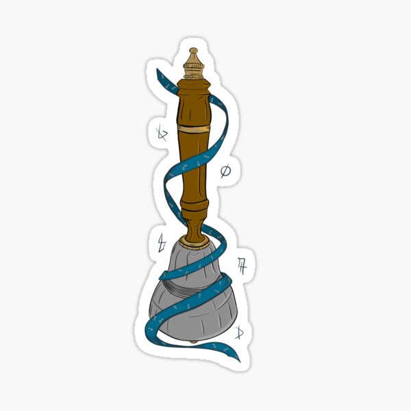 "Necromancy Bell" Sticker for Sale by ninjaspacepig | Redbubble