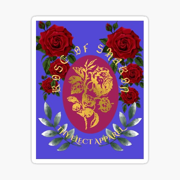 "Rose of Sharon" Sticker for Sale by ThyElectApparel | Redbubble