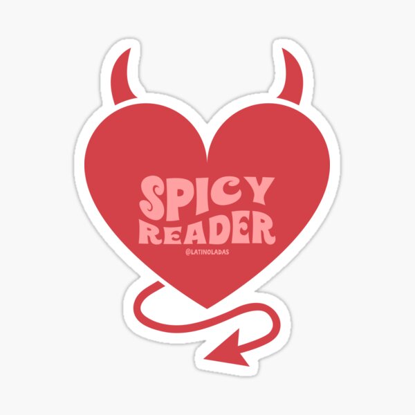 "Spicy Reader / Bookish Aesthetic Red Flirty Heart For Spicy Kindle ...