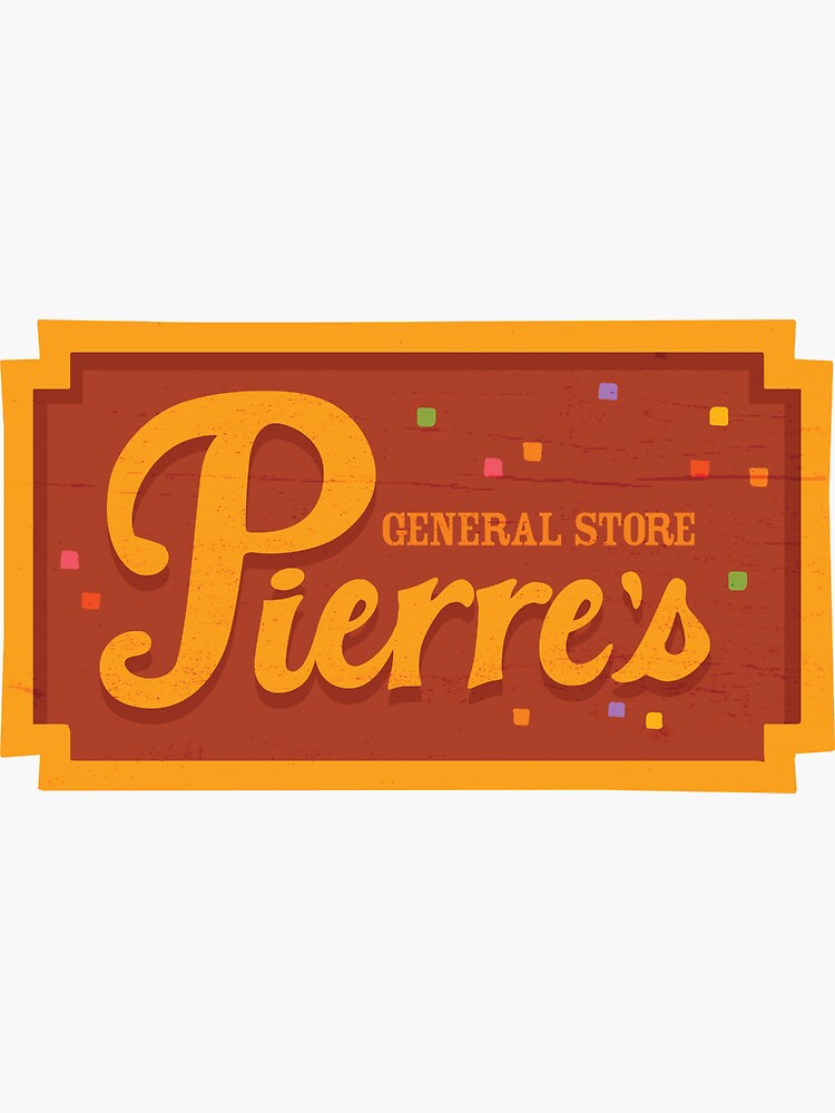 "Stardew Valley Pierre's General Store Sign Logo" Sticker for Sale by ...
