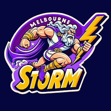 "Melbourne Storm" Sticker for Sale by Zemolee | Redbubble