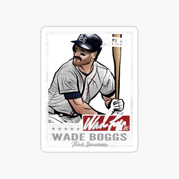 "Wade Boggs Throwback Card" Sticker for Sale by raymundojaklyn | Redbubble
