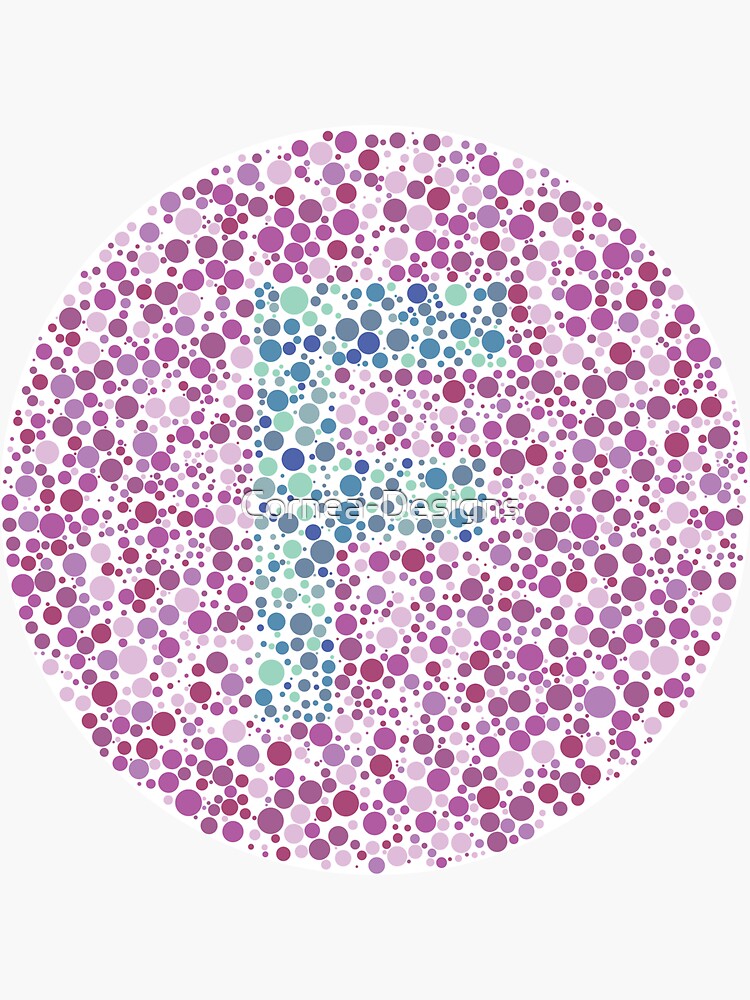 F” Eye Test Letter" Sticker for Sale by Cornea-Designs | Redbubble