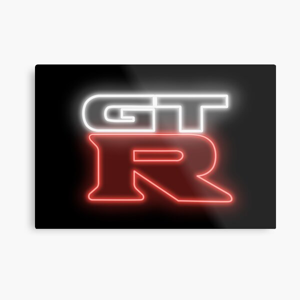 "Nissan GTR Neon Sign" Metal Print for Sale by RickyBarnard | Redbubble