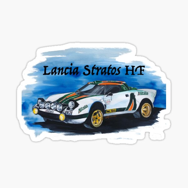 "Lancia Strato HF" Sticker for Sale by MLWParchmentArt | Redbubble