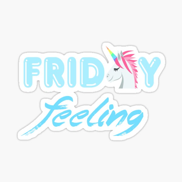 "It's friday design - Friday Feeling - Is it Friday yet" Sticker by ...
