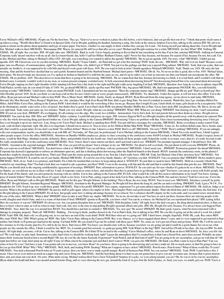 "The Office pilot episode script (us)" Acrylic Block for Sale by wbmr ...