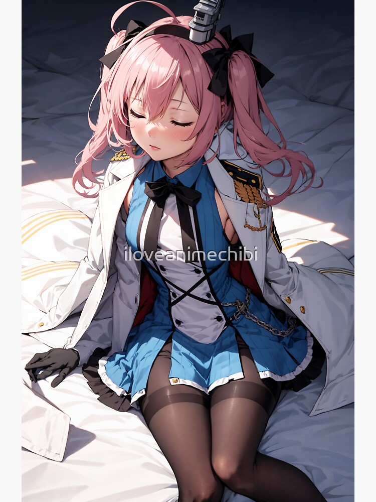 "Saratoga - Azur Lane Fanart" Sticker for Sale by iloveanimechibi ...