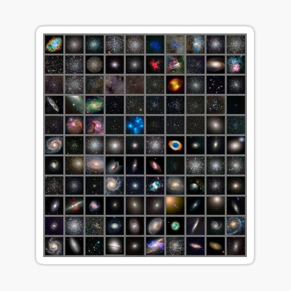 "Messier objects,full set (C046/3026)" Sticker for Sale by SciencePhoto ...