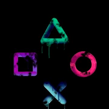"Playstation Button Logo" Sticker by Art & Design | Redbubble