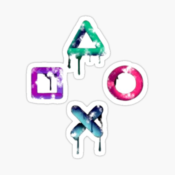"Playstation Button Logo" Sticker by Art & Design | Redbubble