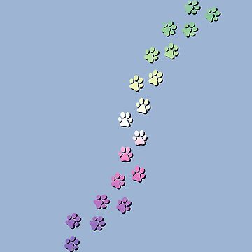 "Pawsitivily Adorable Genderfae Pride Flag Paw Prints, Genderdoe Pride ...