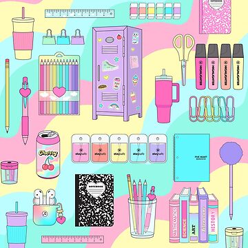 "School Aesthetic" Sticker by gildel-design | Redbubble