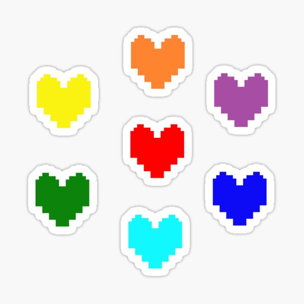 "Undertale Soul Stickers" Sticker for Sale by P3nguin82 | Redbubble