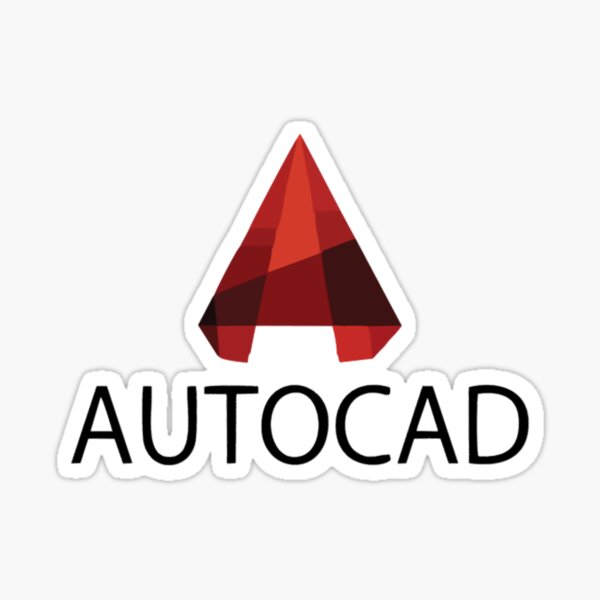 "Autocad Logo" Sticker for Sale by chevonnedamika | Redbubble