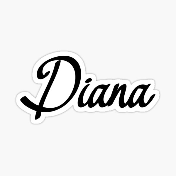 "Diana" Sticker for Sale by Shalomjoy | Redbubble