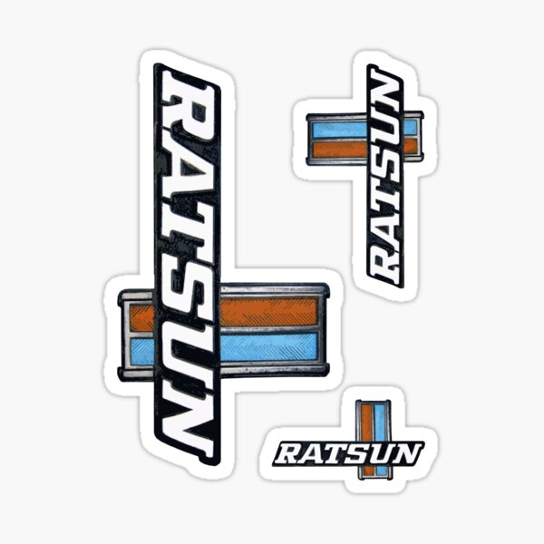 "Ratsun Badge Logo 02" Sticker for Sale by DatsunStyle | Redbubble