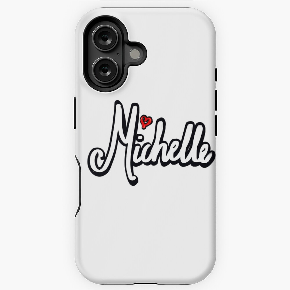 "Michelle popular girls first name in white. Personalized personalised ...