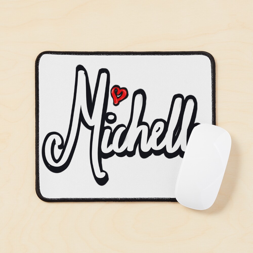 "Michelle popular girls first name in white. Personalized personalised ...