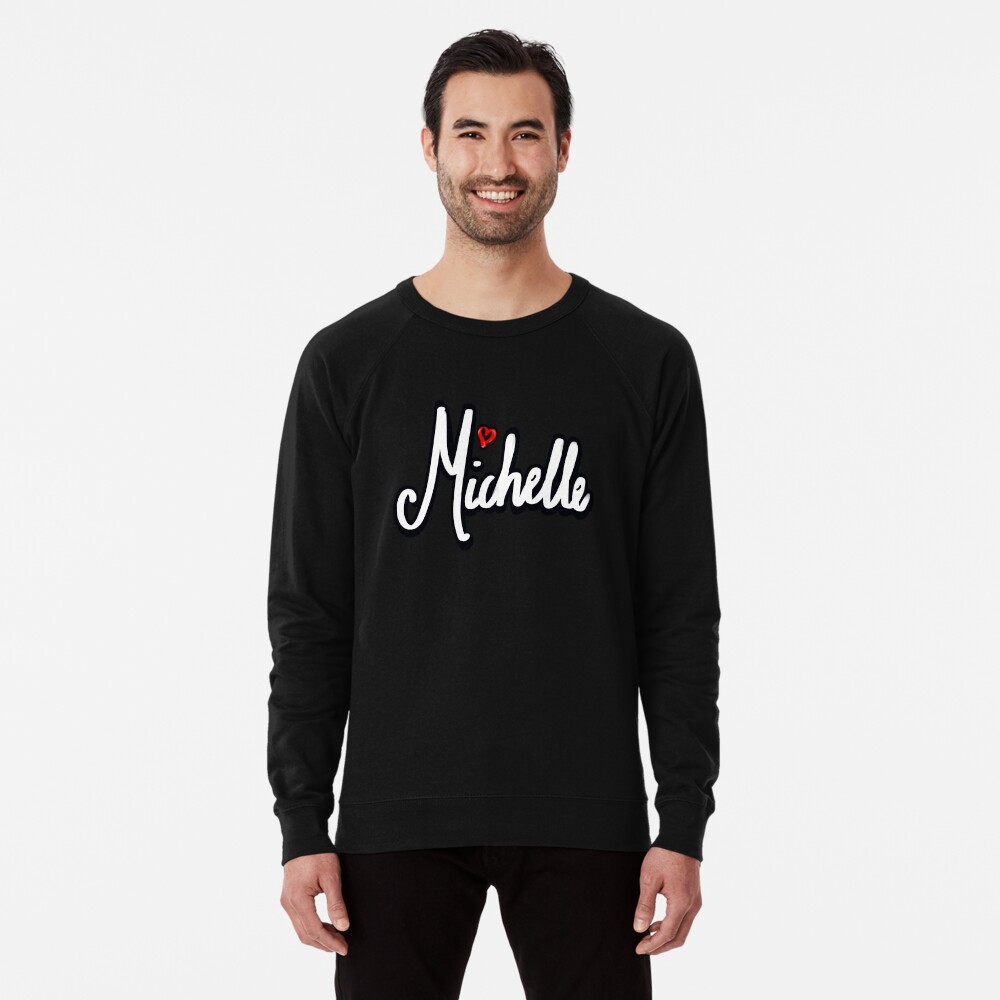 "Michelle popular girls first name in white. Personalized personalised ...