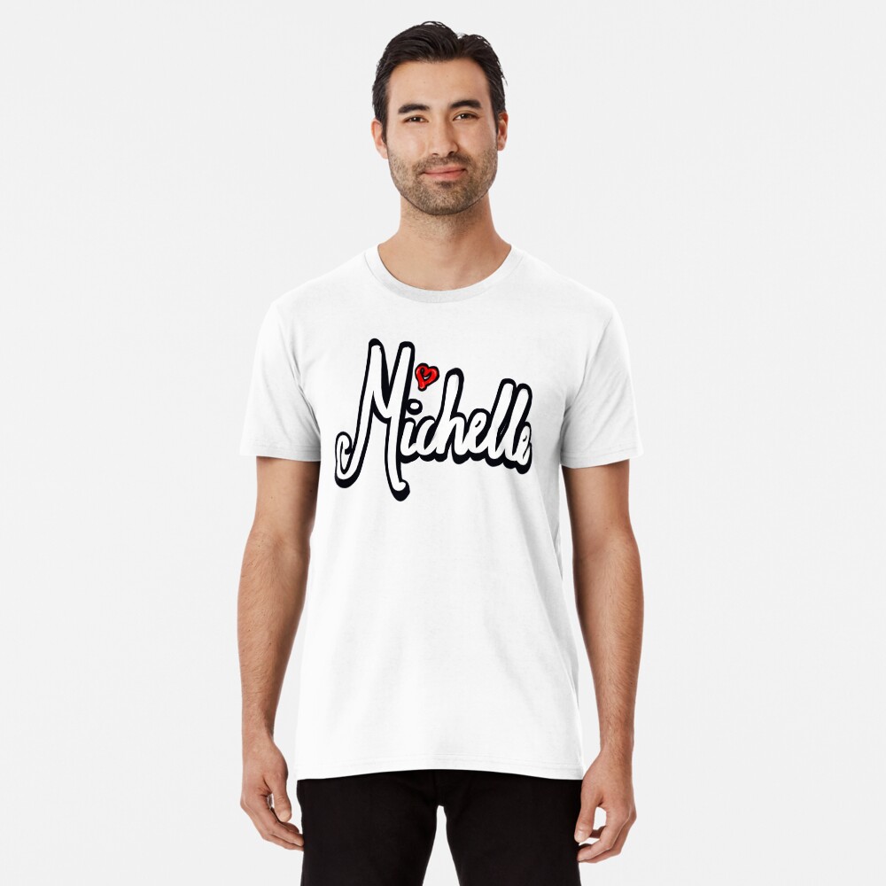 "Michelle popular girls first name in white. Personalized personalised ...