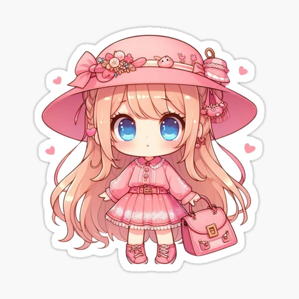 "Cute kawaii blonde girl" Sticker for Sale by Palmyr | Redbubble