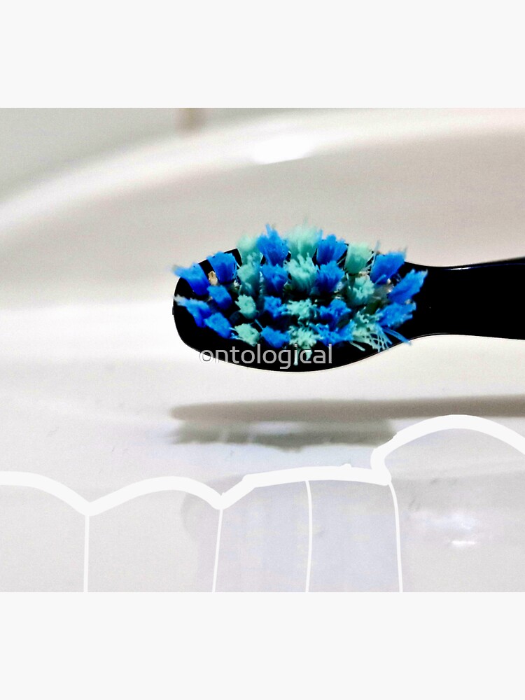 "Toothbrush " Sticker for Sale by ontological | Redbubble