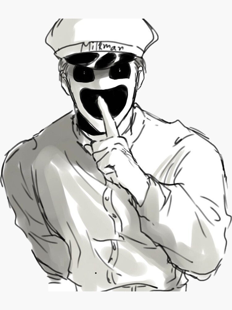 "scary milkman" Sticker for Sale by Boulayisa | Redbubble