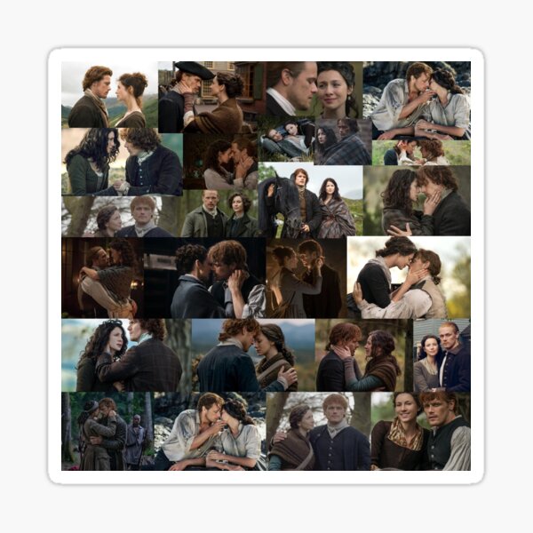 "Outlander Photo Collage Art" Sticker for Sale by TheCelebThings ...