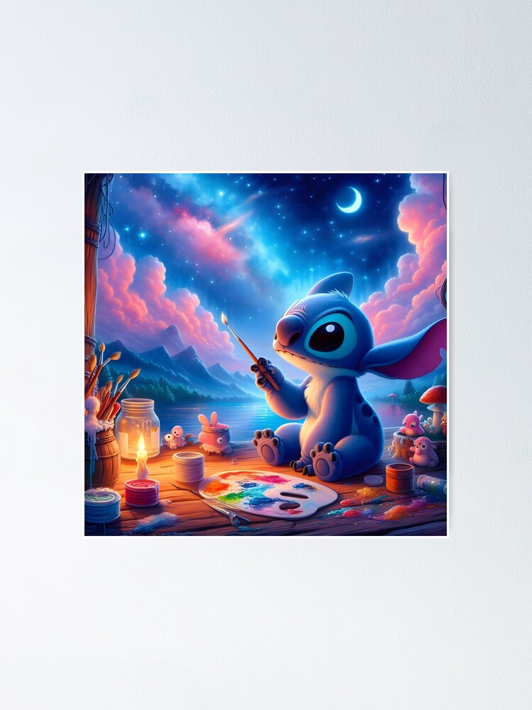 "Stitch dream painting" Poster for Sale by cloud lee | Redbubble