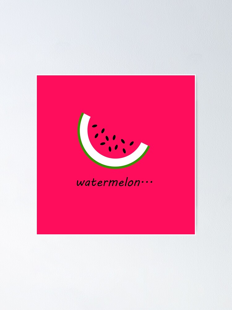 "Watermelons logo" Poster by artMoni | Redbubble