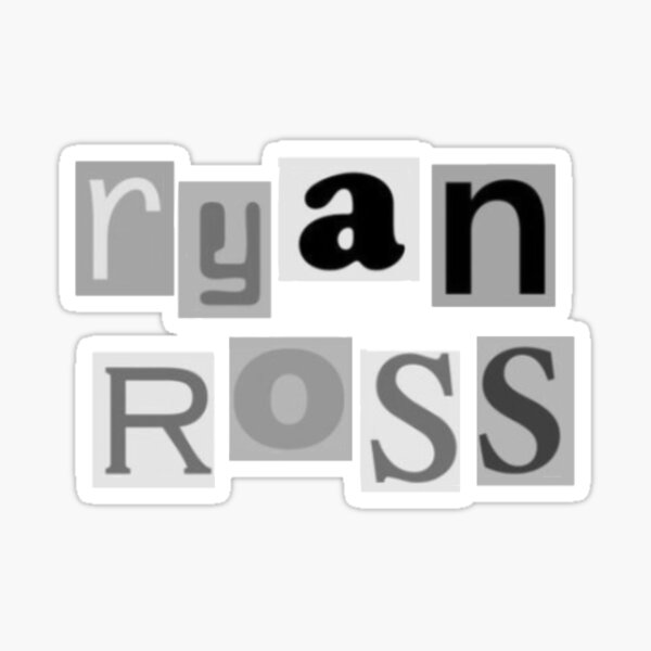 ""ryan ross" newspaper text" Sticker for Sale by phoebesomething ...