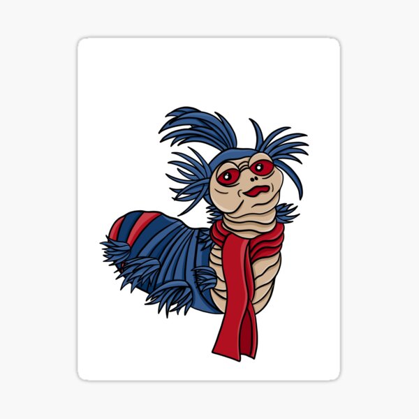 "Labyrinth Worm" Sticker by Aimeebee95 | Redbubble