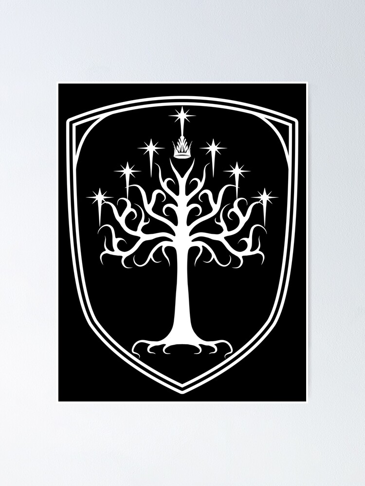 "Sigil of Gondor" Poster for Sale by Crossroads-Art | Redbubble