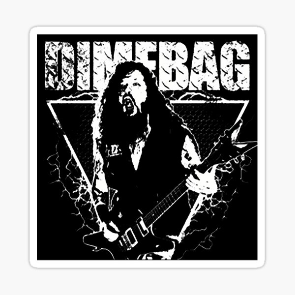 "Darrell Dimebag" Sticker for Sale by QUIWENBOURNE | Redbubble