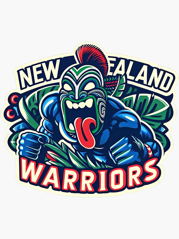 "New Zealand warriors" Sticker for Sale by Zemolee | Redbubble