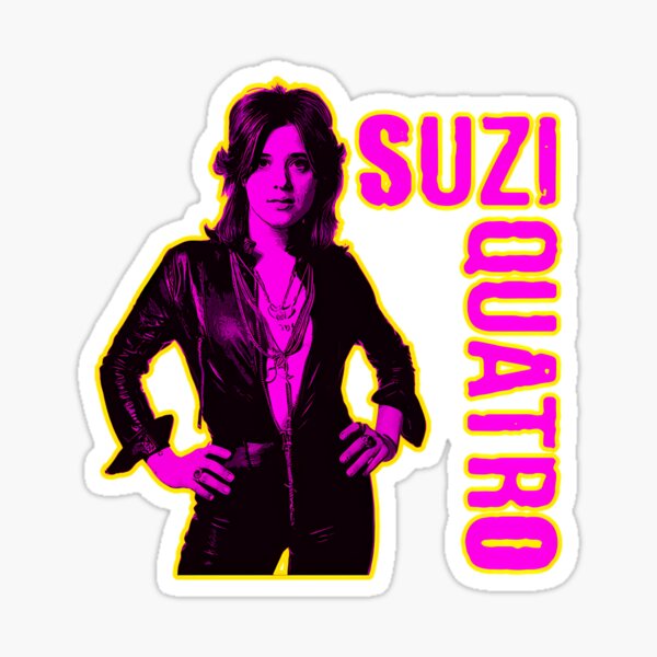 "Suzi Quatro 70S Rock" Sticker for Sale by Boydowe | Redbubble