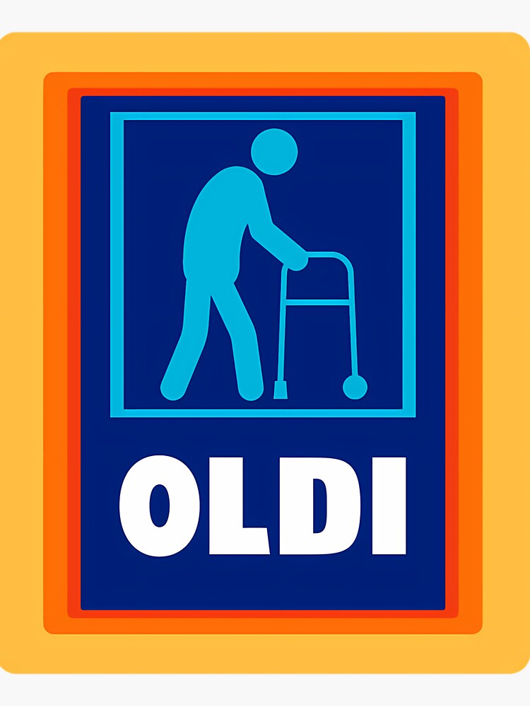 "Oldi Classic" Sticker for Sale by CarlStock | Redbubble