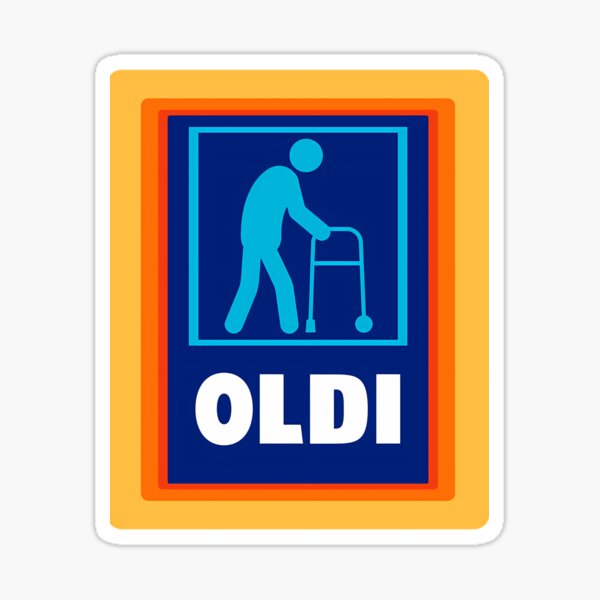 "Oldi Classic" Sticker for Sale by CarlStock | Redbubble