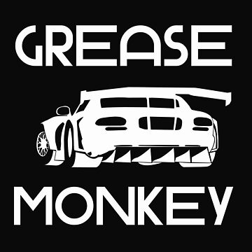 "Retro Grease Monkey" Sticker for Sale by Stipper Store | Redbubble
