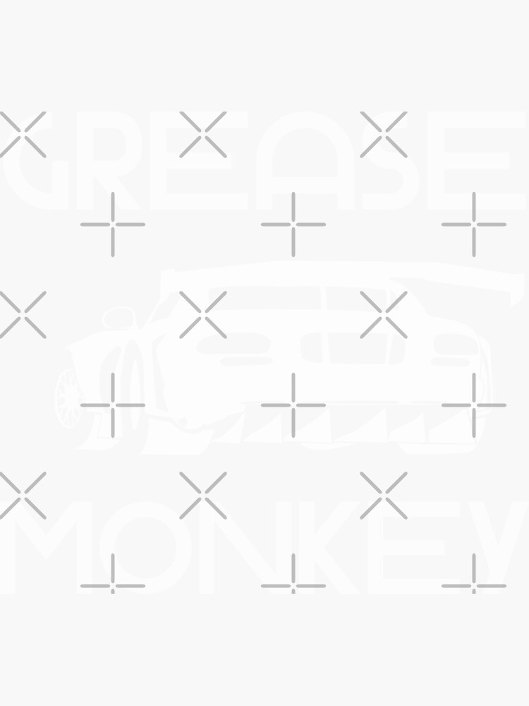 "Retro Grease Monkey" Sticker for Sale by Stipper Store | Redbubble