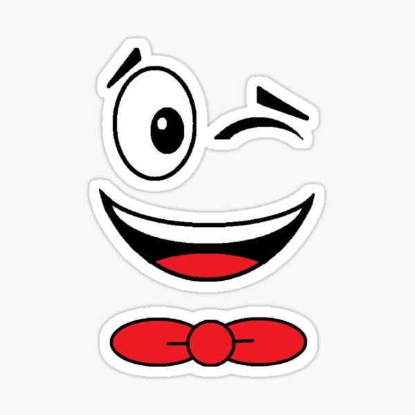 "Winky face emoji with bowtie" Sticker for Sale by nopemom | Redbubble