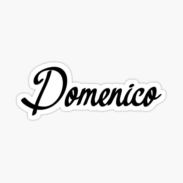 "Domenico" Sticker for Sale by Shalomjoy | Redbubble